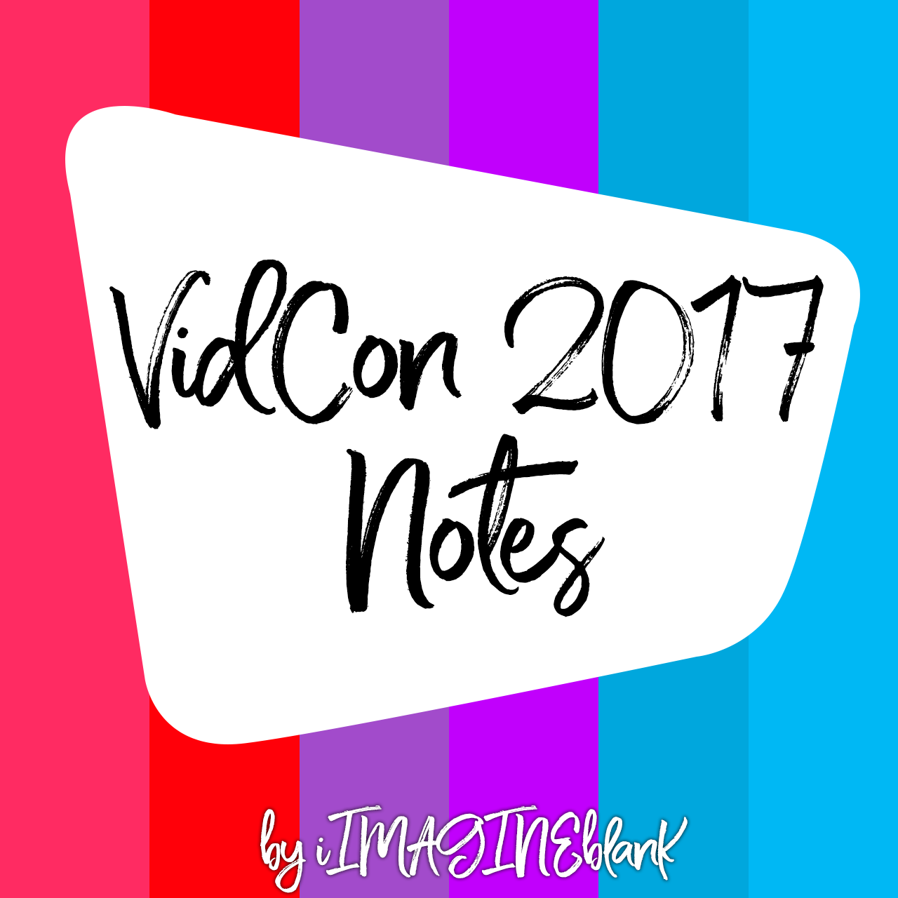 VidCon 2017 Notes – i IMAGINE (blank)